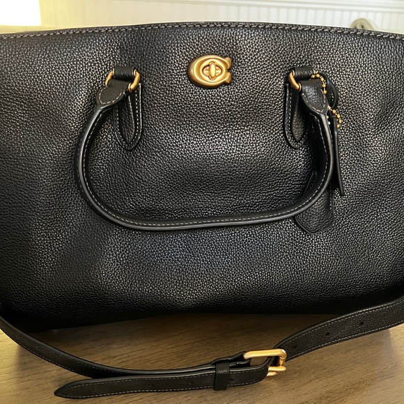 Coach | Bags | Coach Brooke Carryall Black Leather | Poshmark